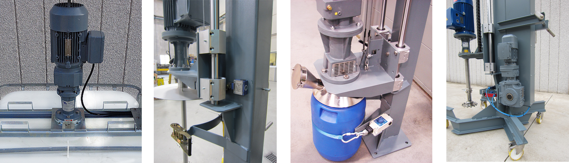 Fixed or mobile supports for agitators - According to the needs of each ...